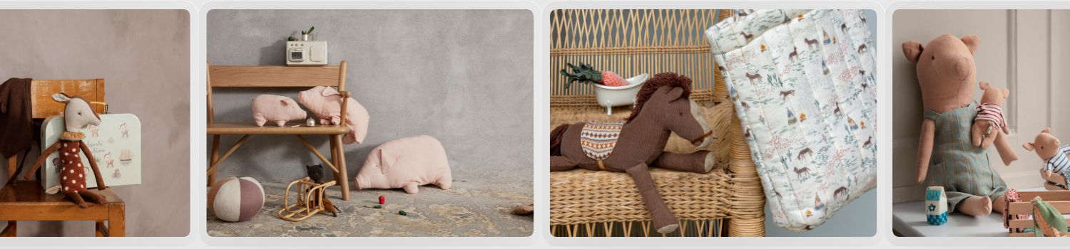 Maileg Farm & Forest Animals – Soft Toys for Play & Collecting – Nordic ...