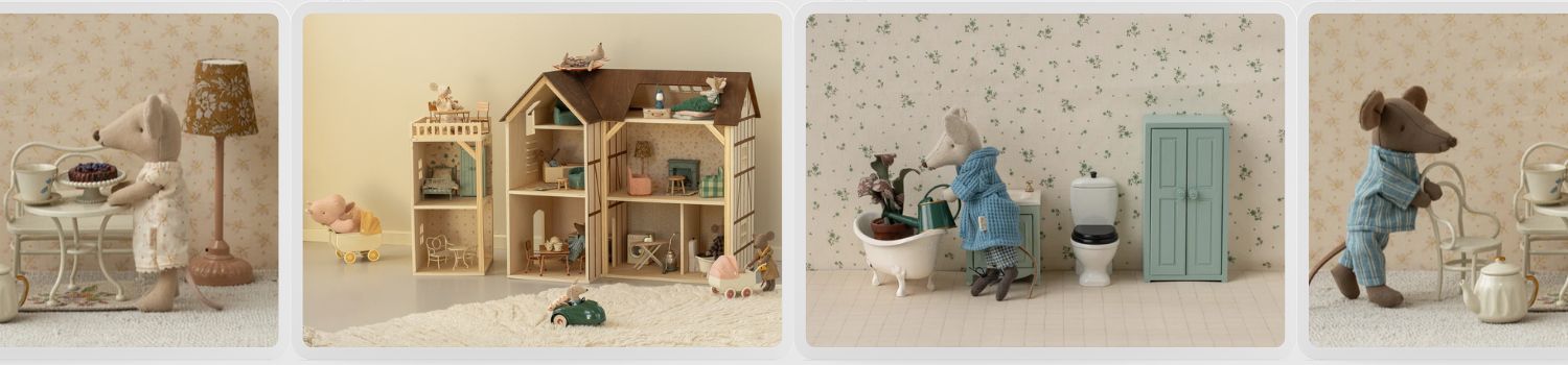 Maileg Mouse House & Friends – Mice, Furniture & Clothing – Nordic ...