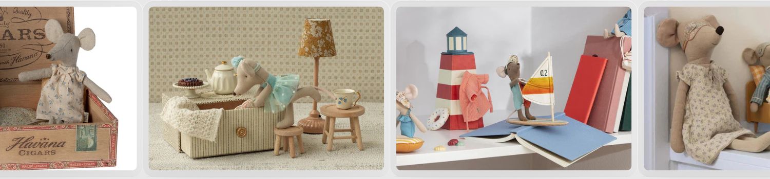 Maileg Mouse House Mice – Collectable Dolls for Imaginative Play ...