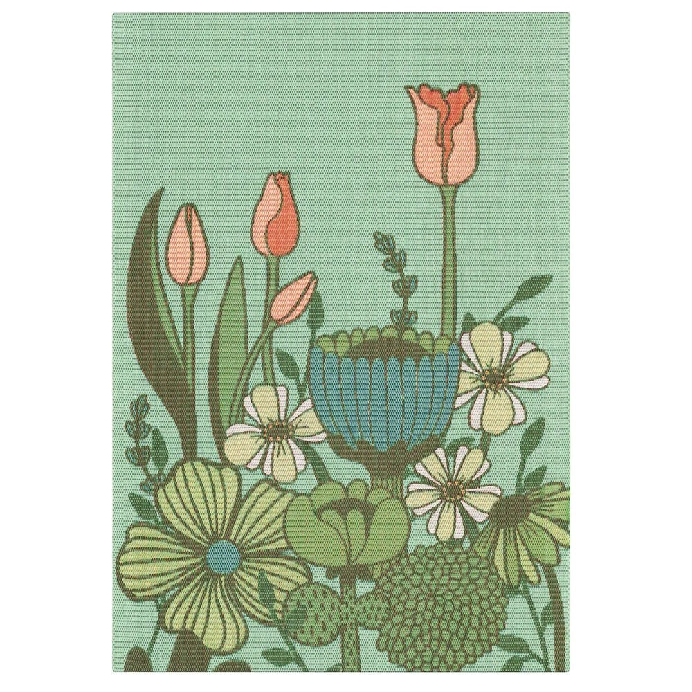 Ekelund Soft Green Tea Towel 35x50 – Swedish Floral Kitchen Linen ...