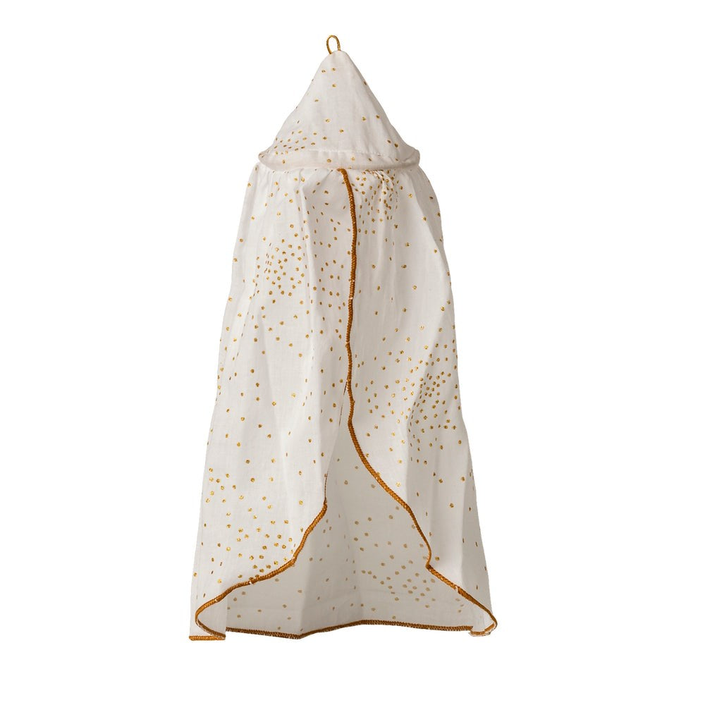 Maileg Bed Canopy Miniature Off-White | Doll House Canopy for Beds ...