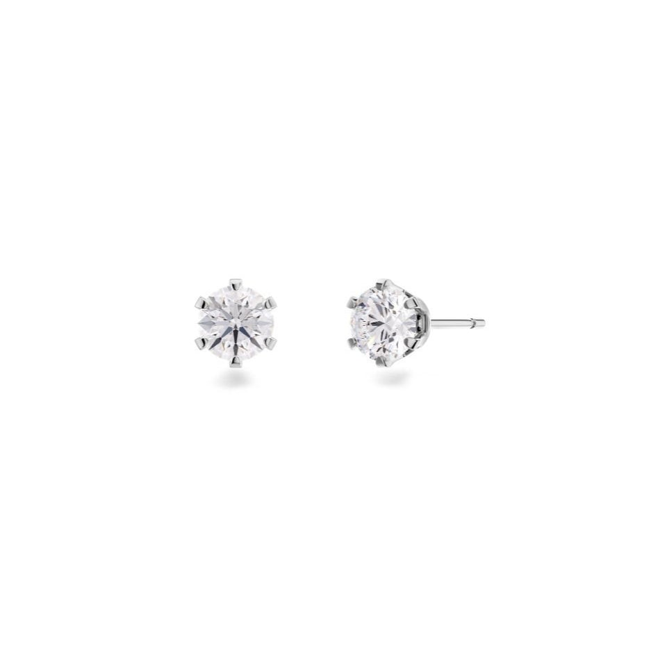 Edblad Crown Studs Steel – Classic Crystal Stud Earrings in Steel ...