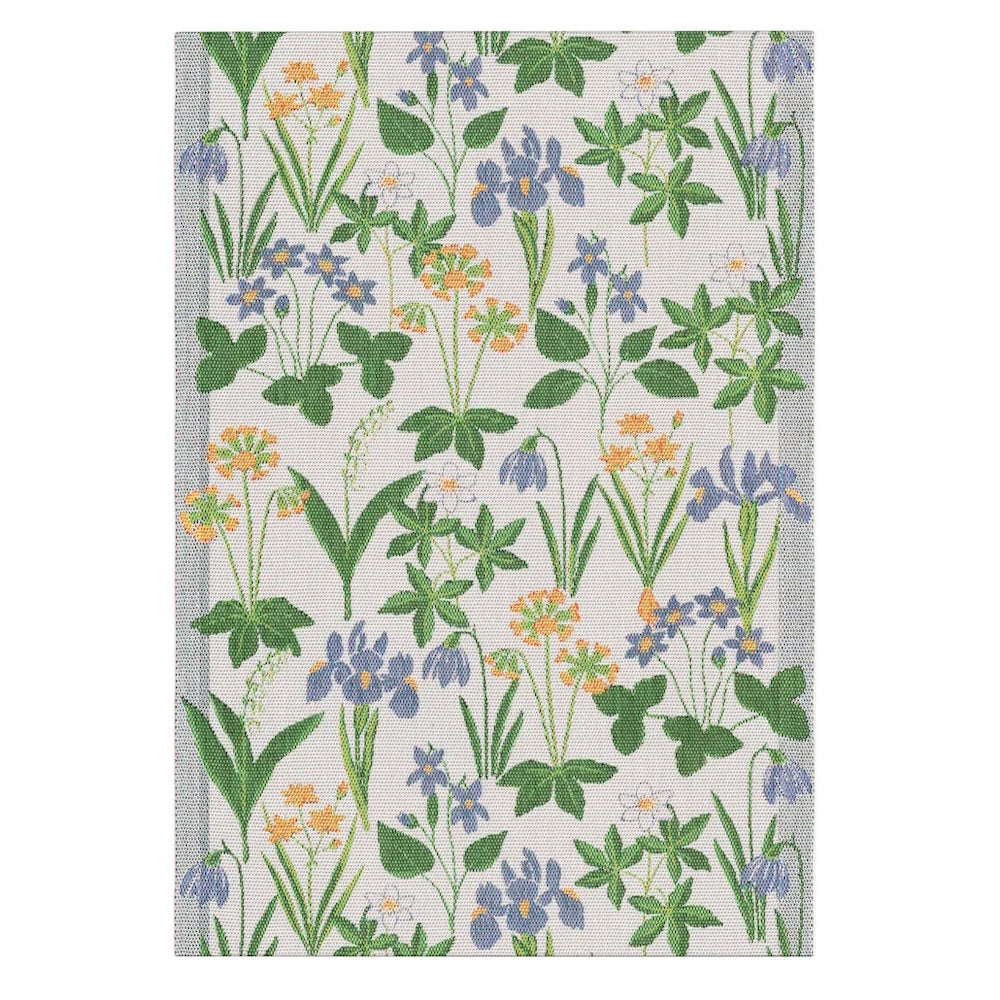 Ekelund Solblå Organic Cotton Tea Towel – Nordic Floral Design – Nordic ...