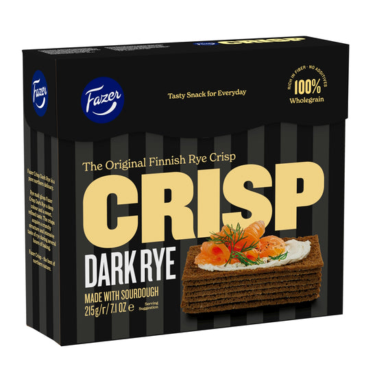 Fazer | Crisp Dark Rye 215g – Nordic Fusion Store