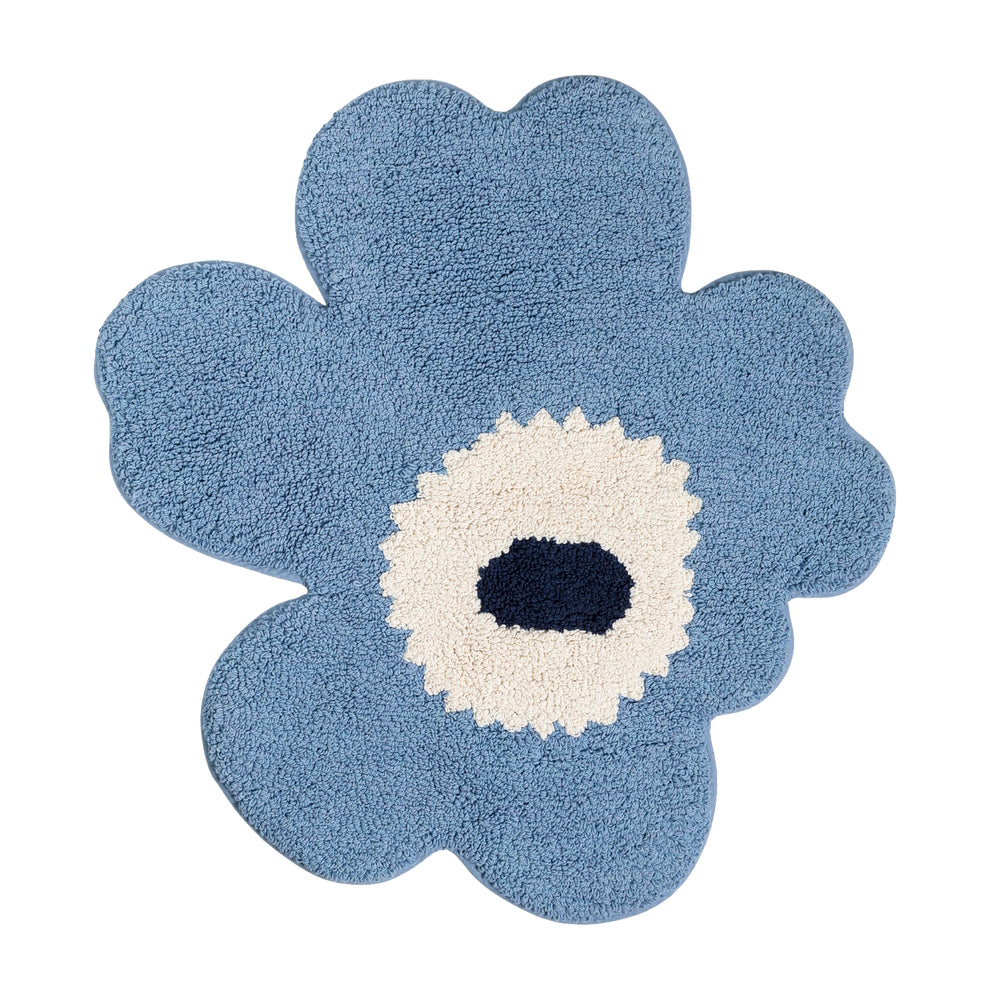 Marimekko Unikko Bath Mat Light Blue | Scandinavian Bathroom Decor ...