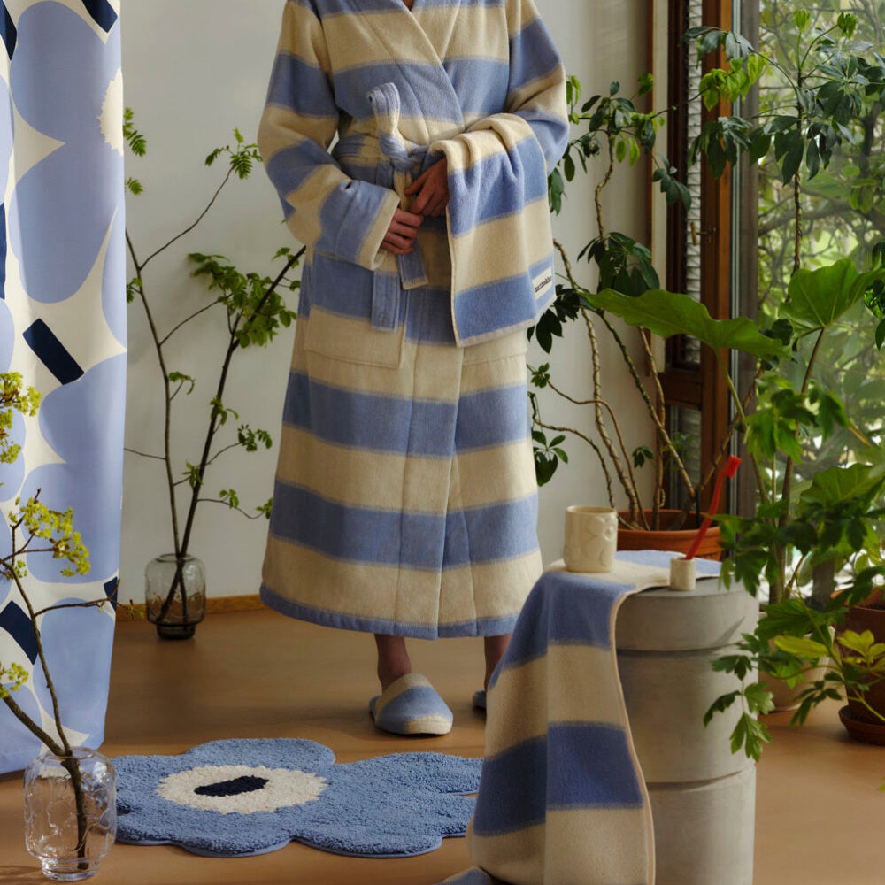 Marimekko Unikko Bath Mat Light Blue | Scandinavian Bathroom Decor ...