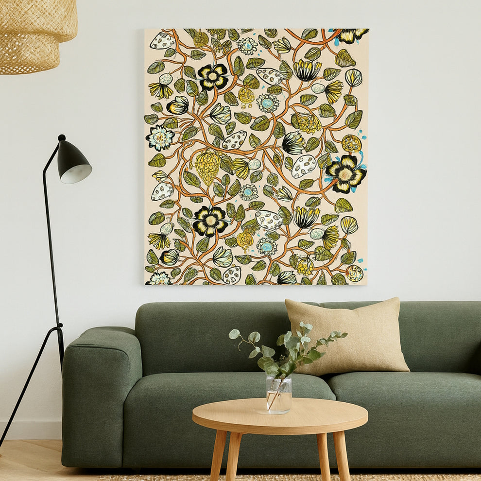 Marimekko Tiara Fabric Canvas – Scandinavian Art for Modern Homes ...